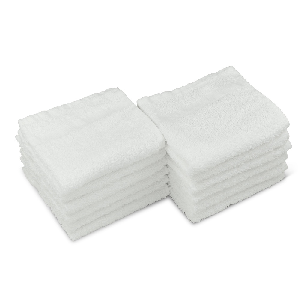 WASHCLOTH RING SPUN BLEND 12X12 1LB | Service Care